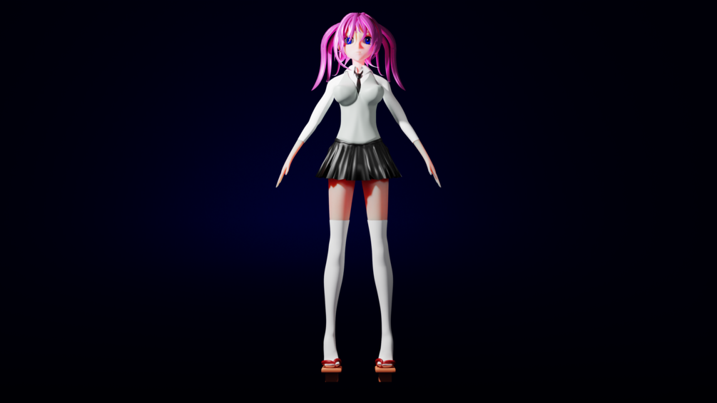 Anime Character Modeling (Blender2.8)