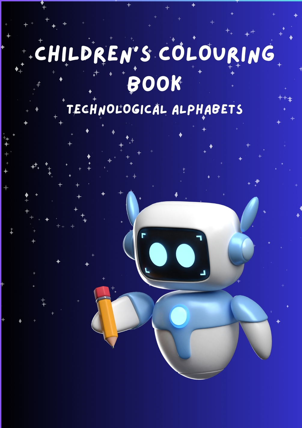 Children's colouring book - Technological alphabets