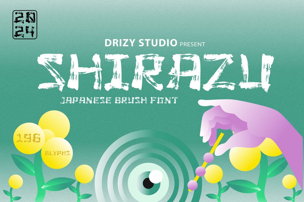 Shirazu – Japanese Brush Font