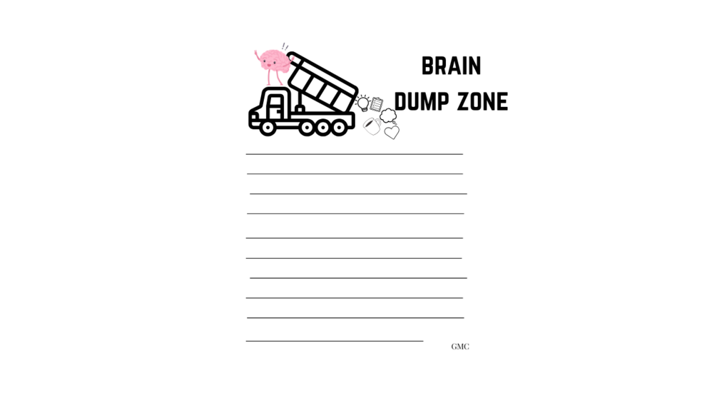 Brain Dump Zone - Digital Printable