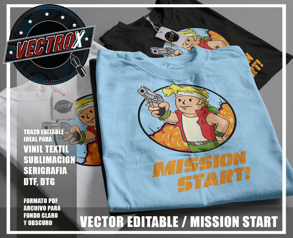 Vector Editable - Mission Start