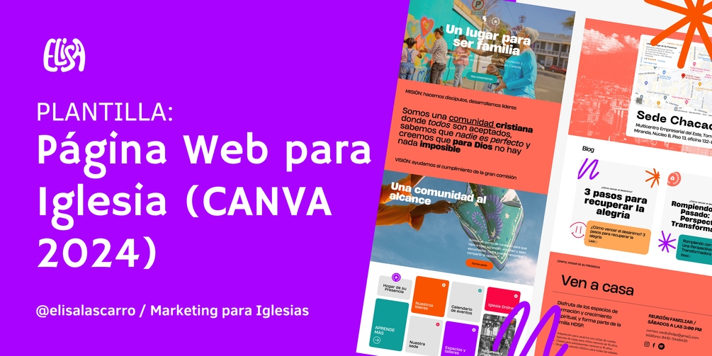 Plantilla: Página Web para Iglesia Colorida (CANVA 2024)