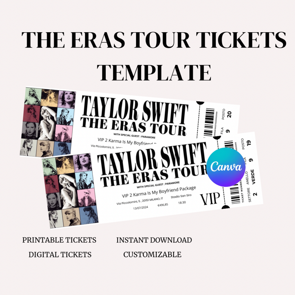 Eras Tour tickets Template