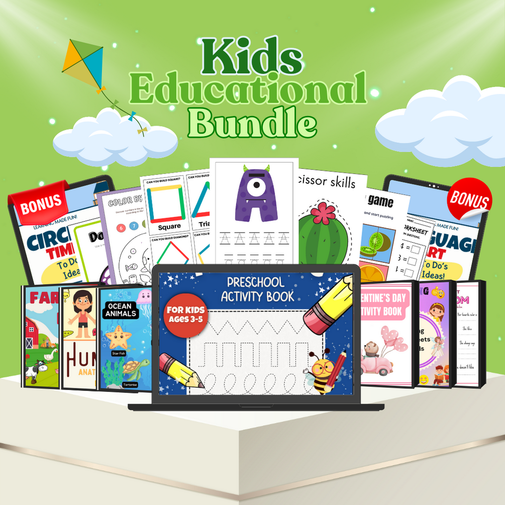 KIDDIE EDUCATIONAL BUNDLE Busy Books ( For Ages 3-5 years old)