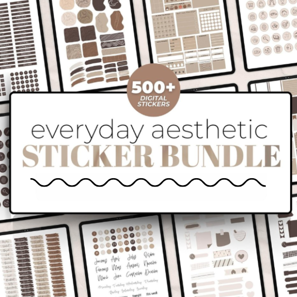 Neutral Planner Stickers