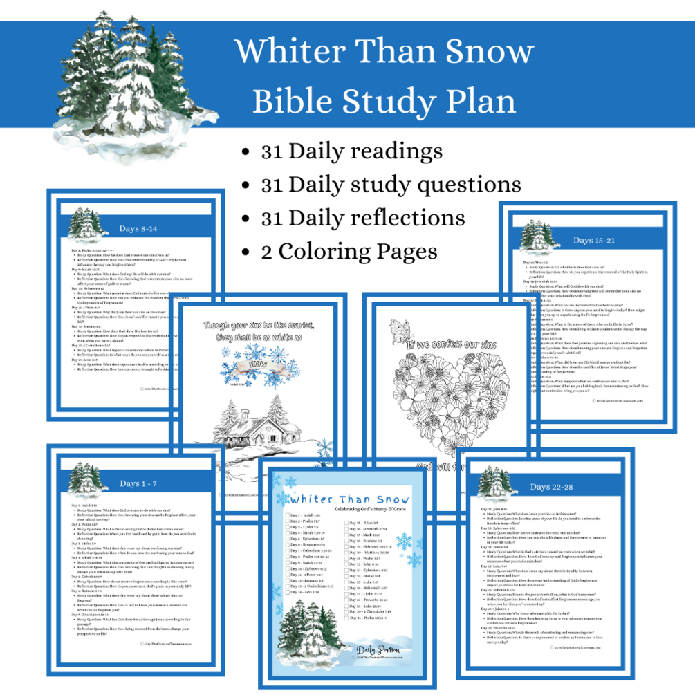 Bible Study - Whiter Than Snow (God's Forgiveness)