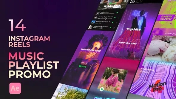 14 Instagram Reels: Videohive Music Playlist Promo