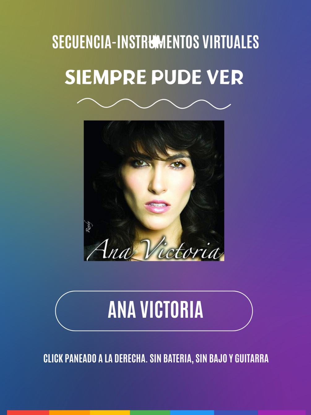 Siempre Pude Ver- Ana Victoria Secuencia