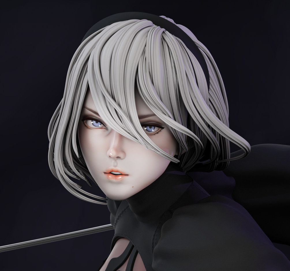 2B (Nier Automata) STL Ready-to-print model