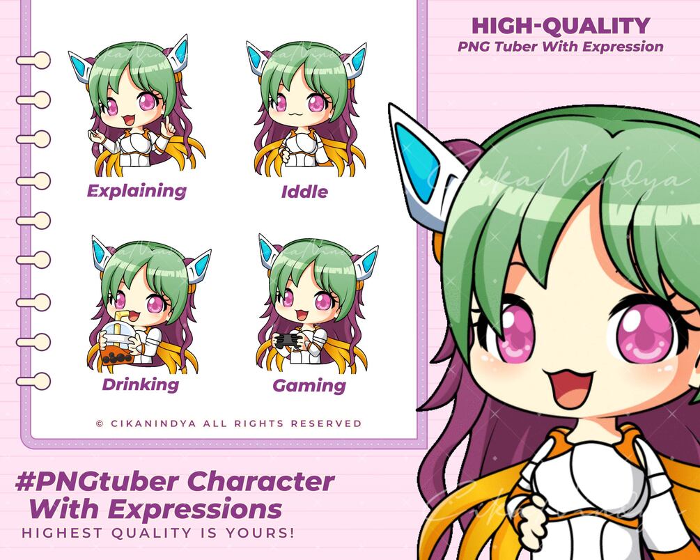 PNG Tuber, Pngtuber Premade, Pngtuber Commission, Pngtuber Avatar ...