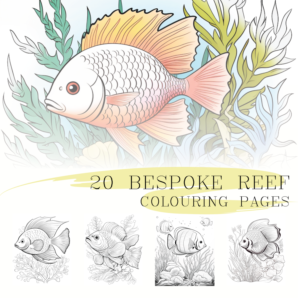 20 Tropical Reef Downloadable Coloring Pages