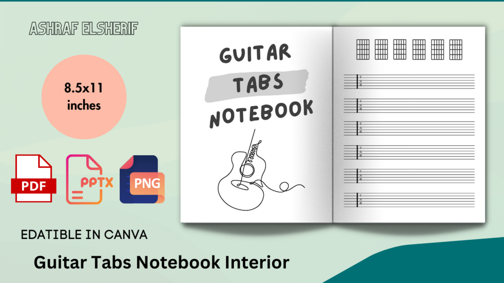 Guitar Tabs Notebook Interior