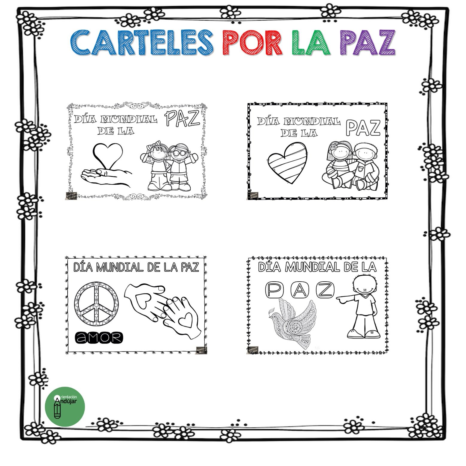 MANDALAS, CARTELES Y ACTIVIDADES POR LA PAZ LISTAS PARA IMPRIMIR ...