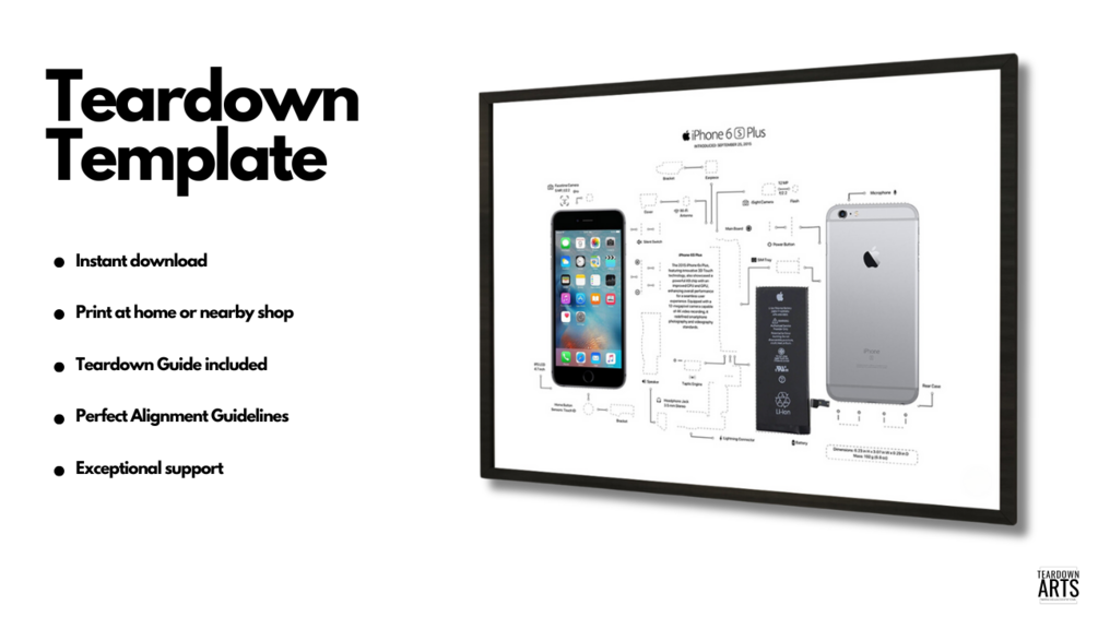 Apple iPhone 6s Plus Teardown Template Download