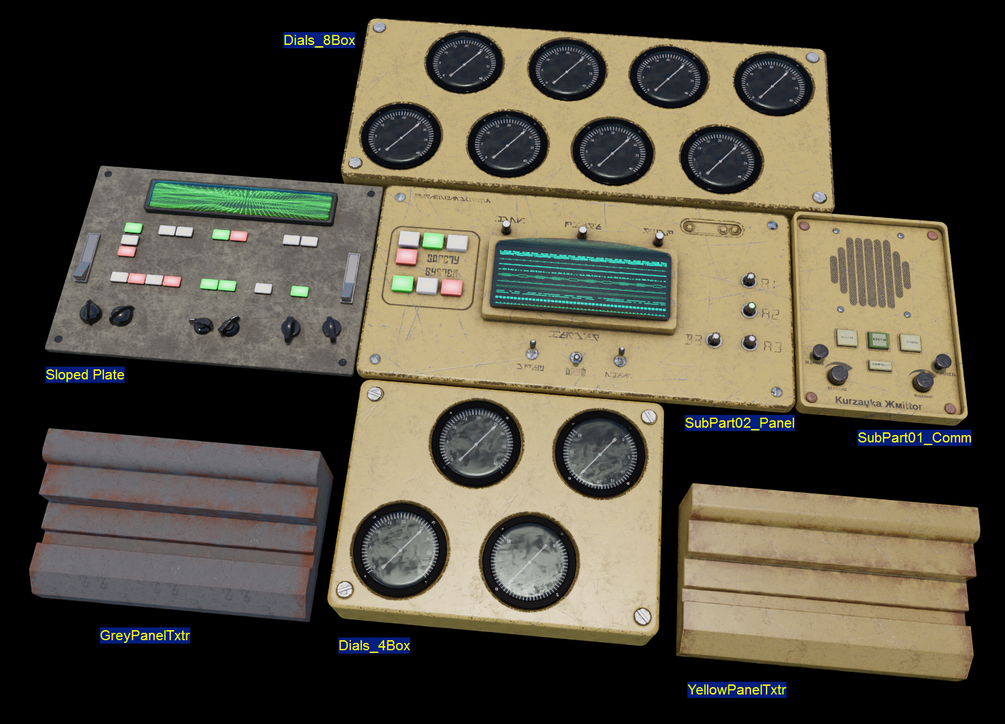 Blender Dials, Displays and Panels
