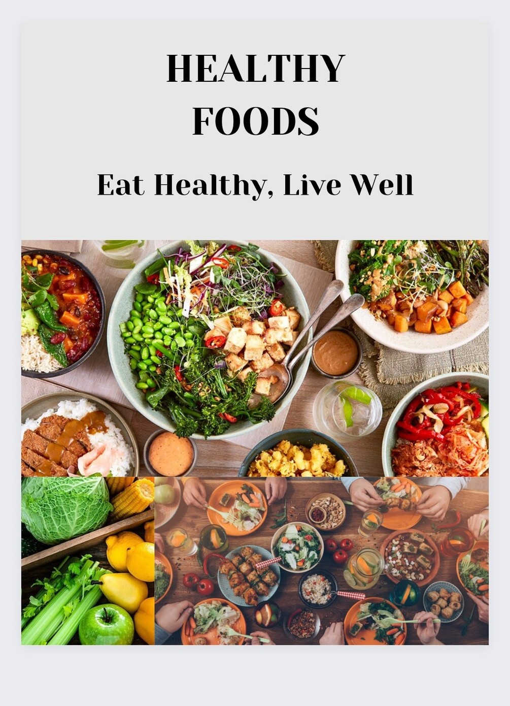 Healthy Foods EBook Feauturing 10 Recipes