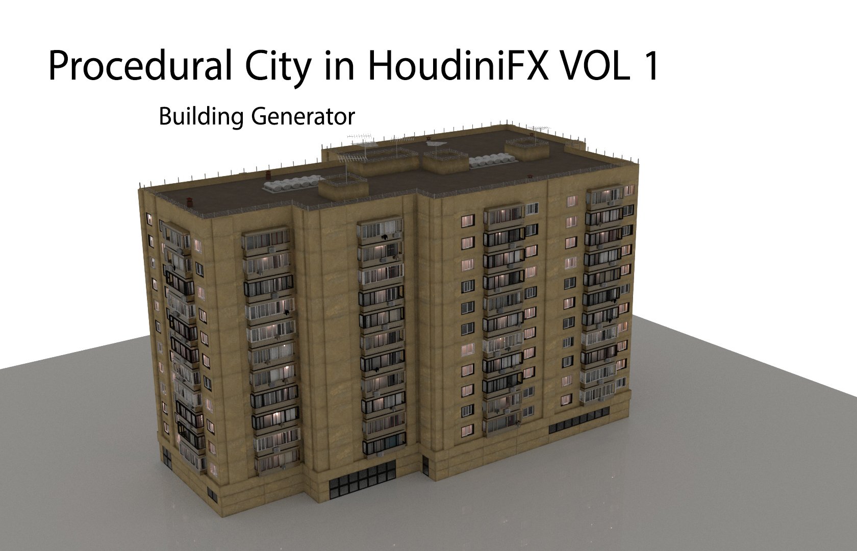 Procedural City 1 : Building Generator HoudiniFX Tutorial Live Now ...