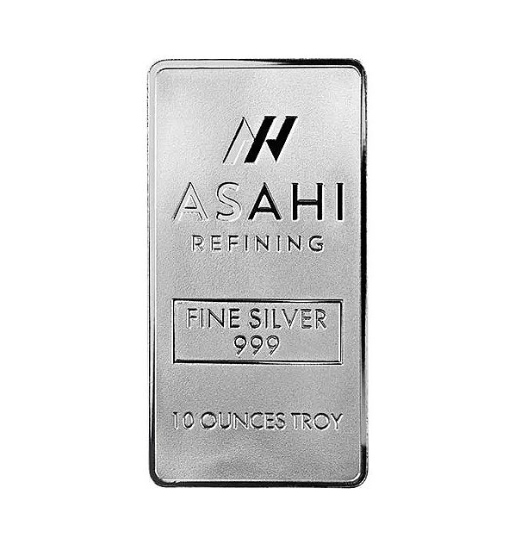 10 oz Asahi Refining Silver Bar (Sealed)