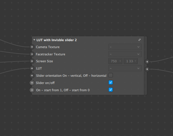 Spark AR Lut, Retouch, Invisible Slider - ready to use patch