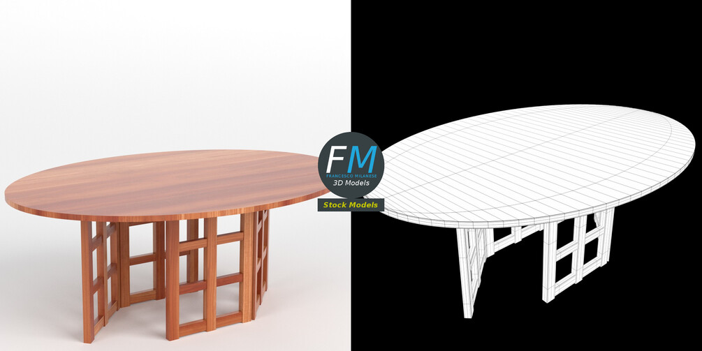 3D MODEL - Table desk 11