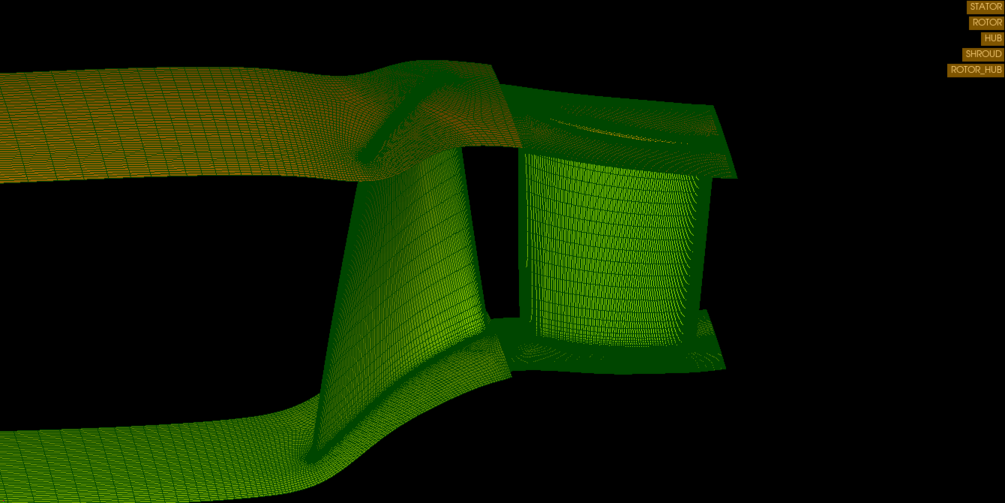 NASA Rotor37 with Stator37 (Single Channel) | CFD (.unv)