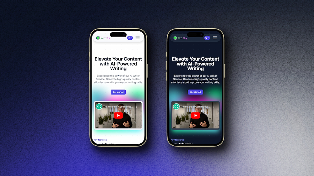 Writey - AI Writer Services HTML Landing Page Template