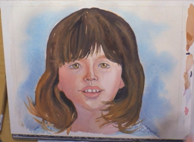 How To Paint a Portrait of a Little Girl with Steve Curl (Watercolor)