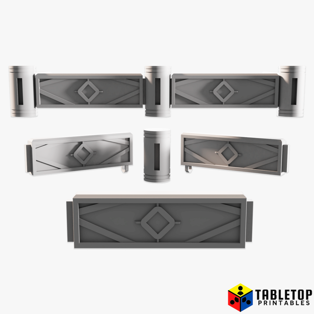 Sci-Fi Wall 2 - Digital STL Files