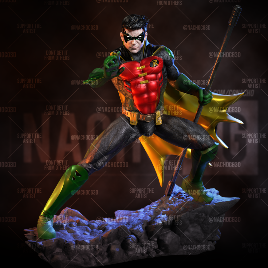 Fan Art Robin Statue - Standalone version
