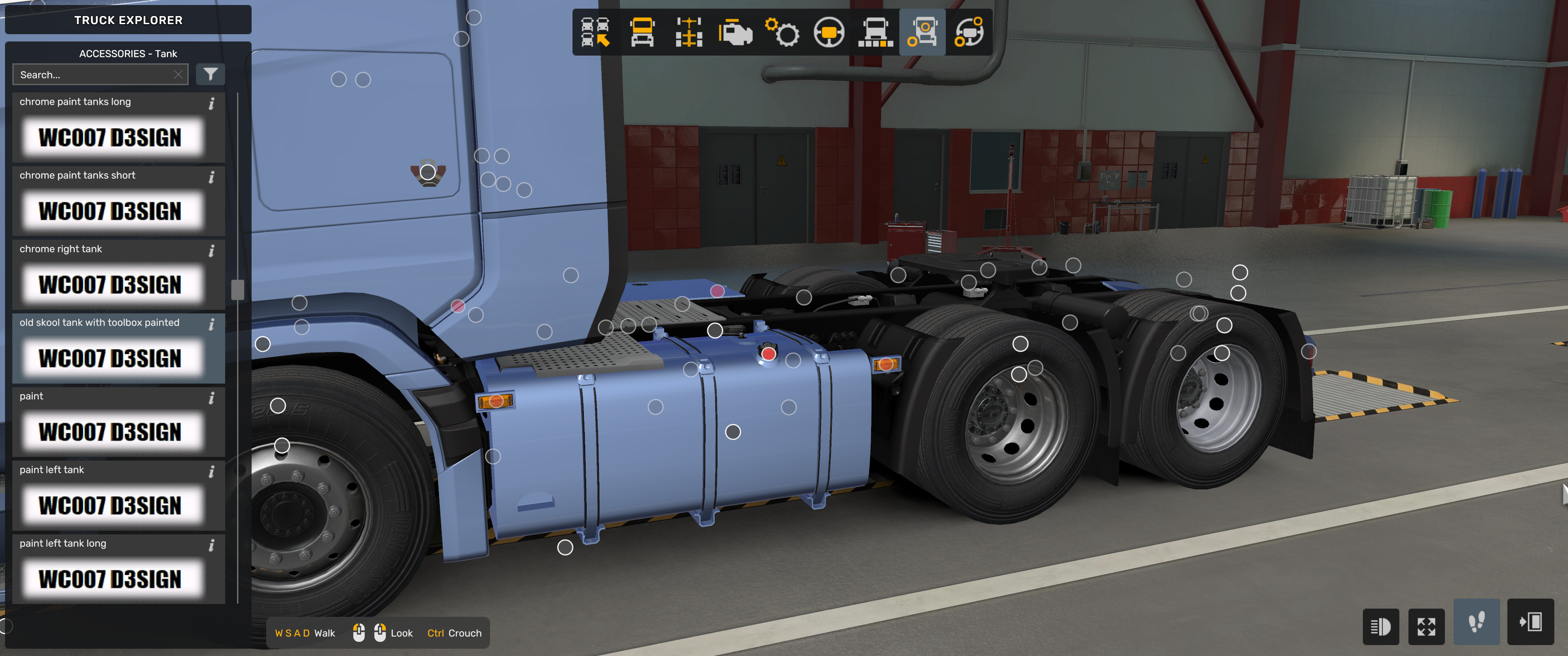 New Scania NG old skool tanks with toolbox - WC007 D3SIGN