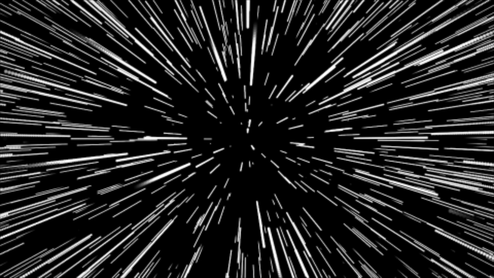 Light Speed Travel Looping Animation HD Video