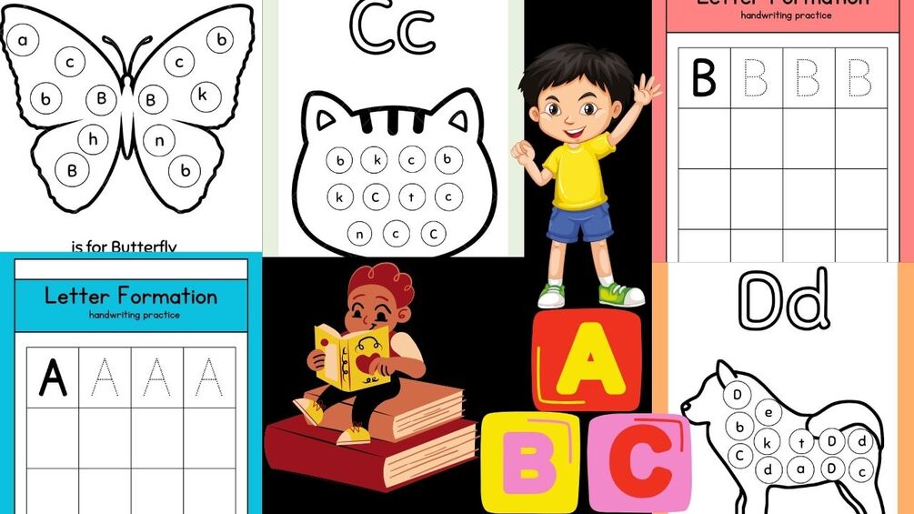 Colorful Educational Printable Alphabet Worksheet