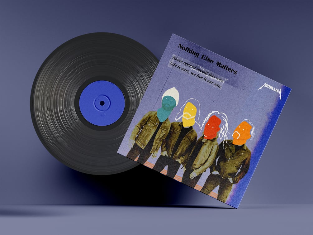 Nothing Else Matters by Metallica - Poster (square)