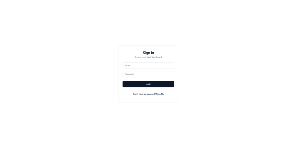 Modern SaaS Authentication UI Template - React + Tailwind.