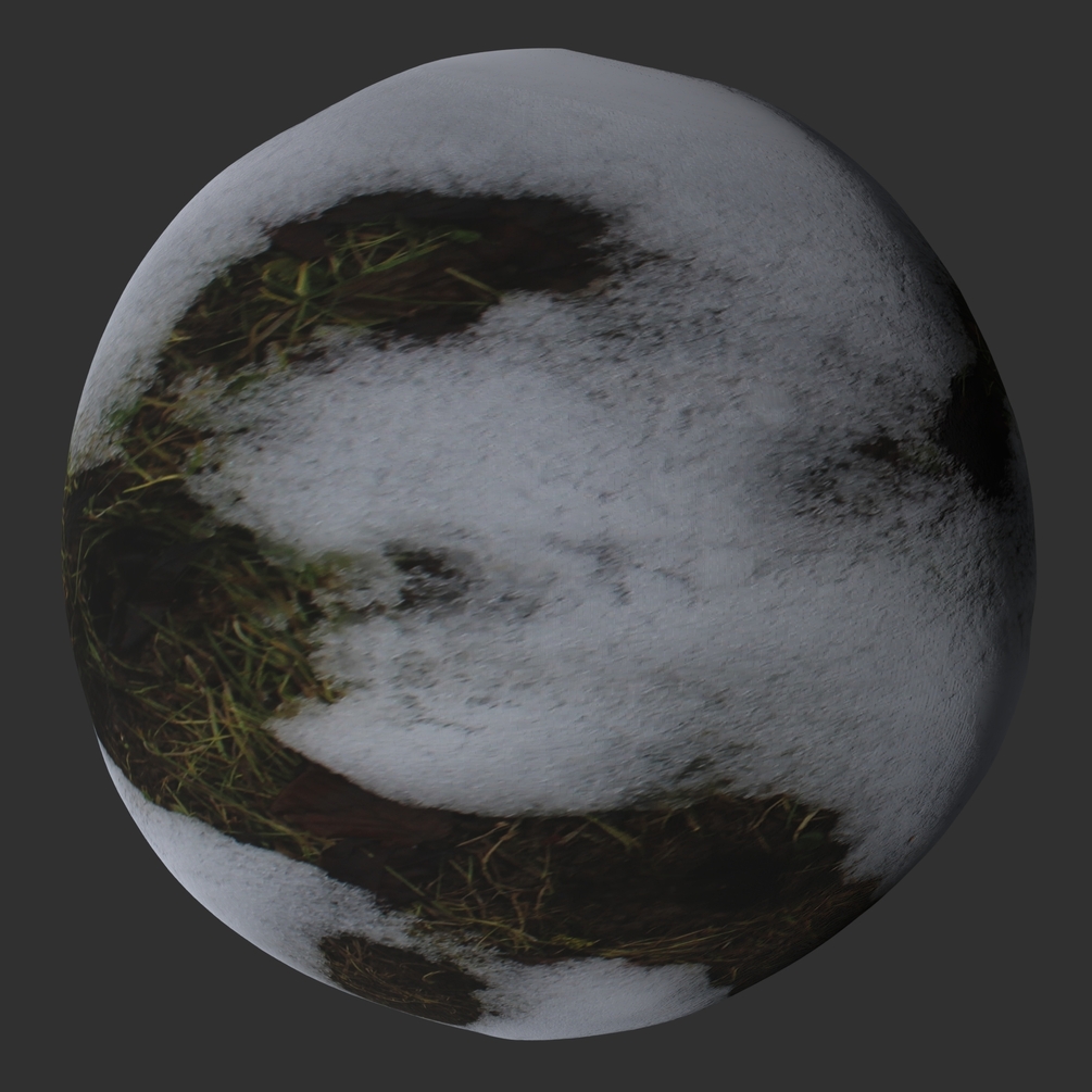 Snow Grass 5 PBR Material