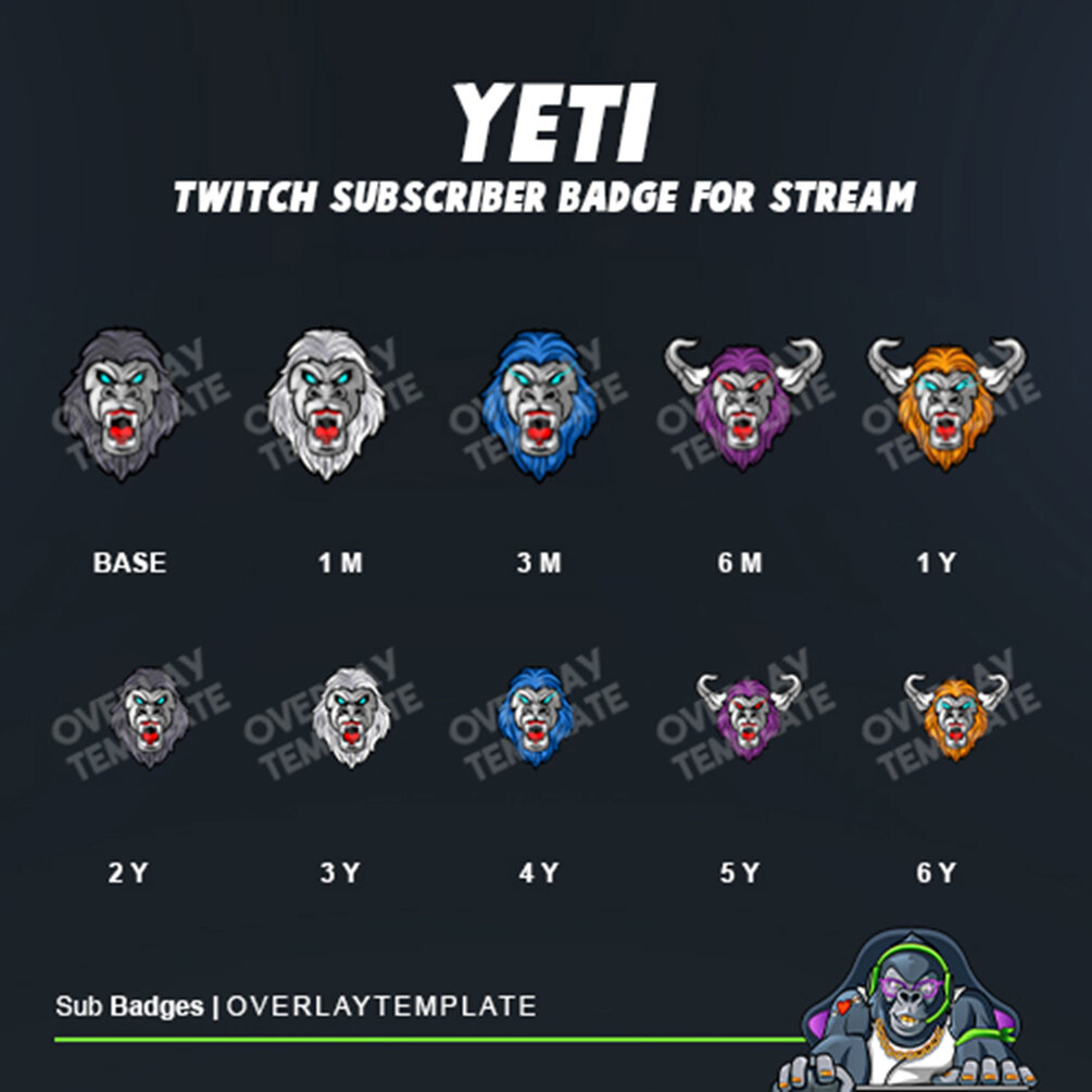 Yeti – Sub Badges