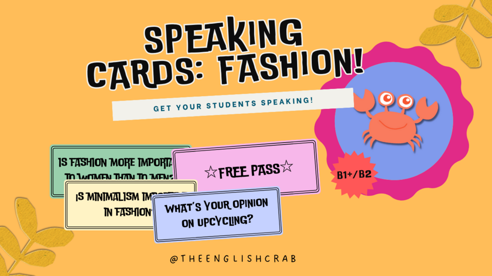 FREE! FASHION SPEAKING CARDS