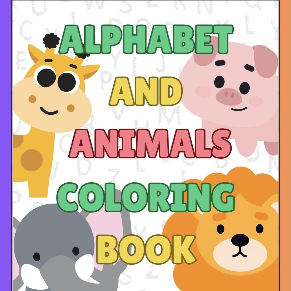 Alphabet and animal coloring book