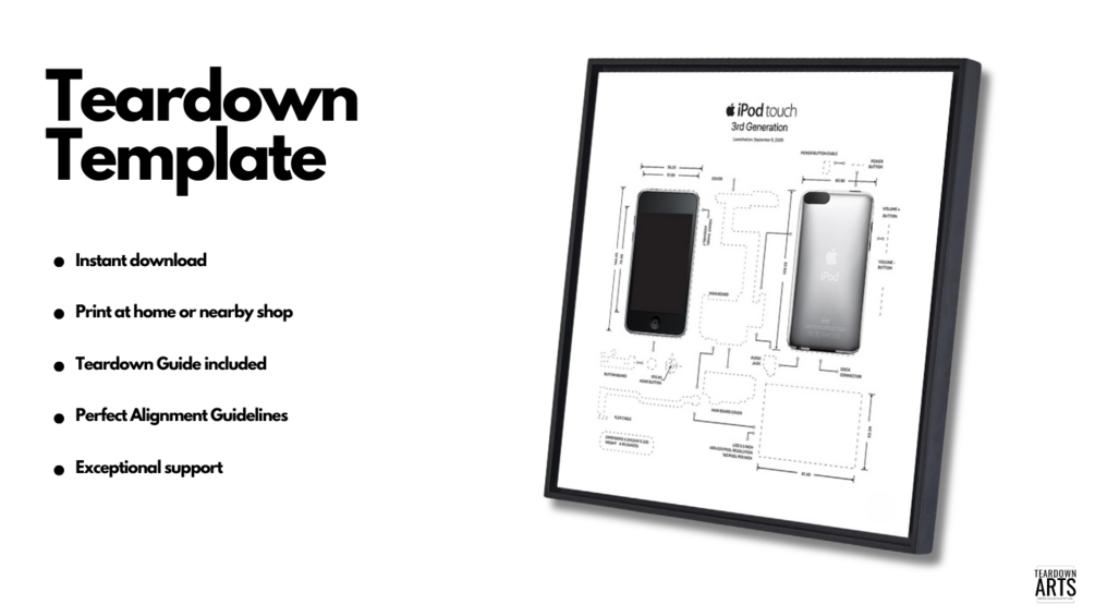 iPod Classic 3rd Generation Teardown Template Download