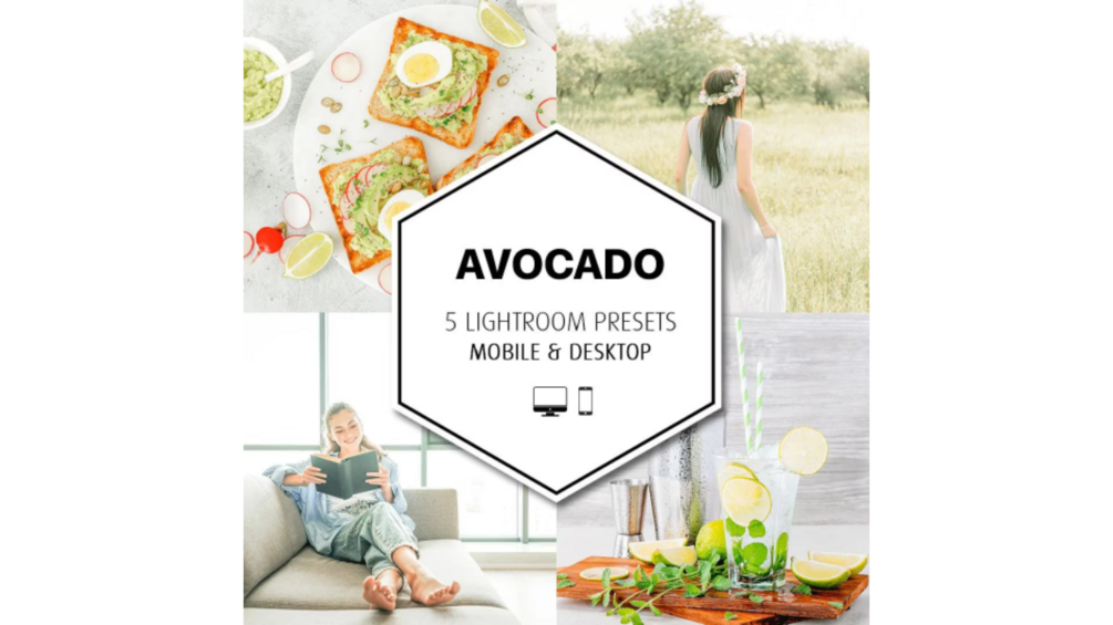5 Lightroom Presets | Avocado Theme | Mobile and Desktop Compatible ...