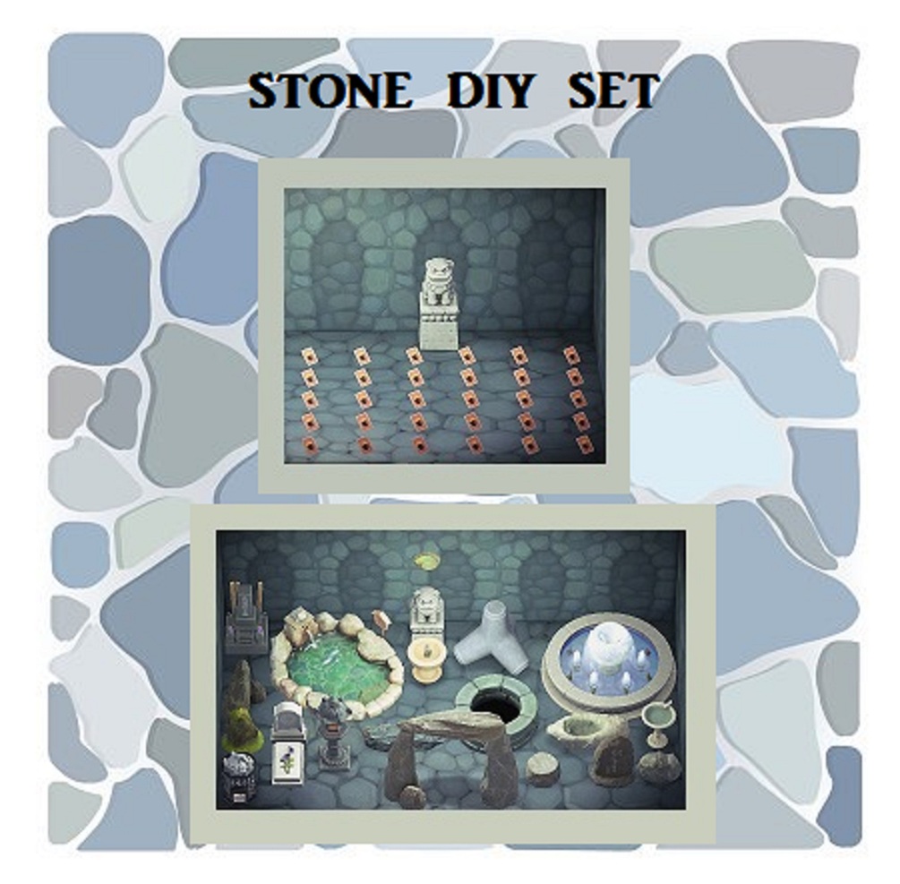 acnh stone diy set items delivered to your island via dodo