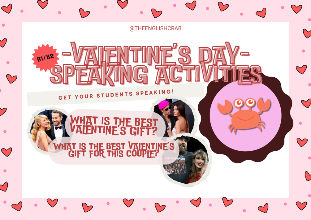 VALENTINE'S DAY SPEAKING ACTIVITIES