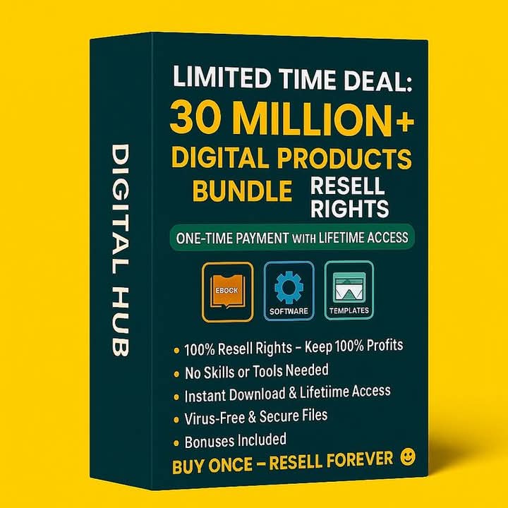 The Ultimate Digital Empire Bundle – 30M+ Assets, Lifetime Access