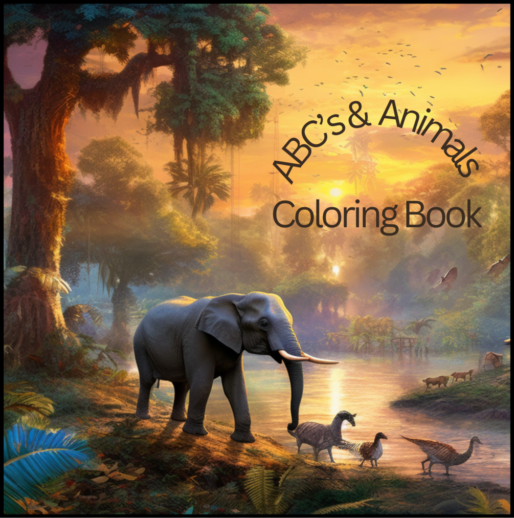 ABC’s and Animals Coloring Book