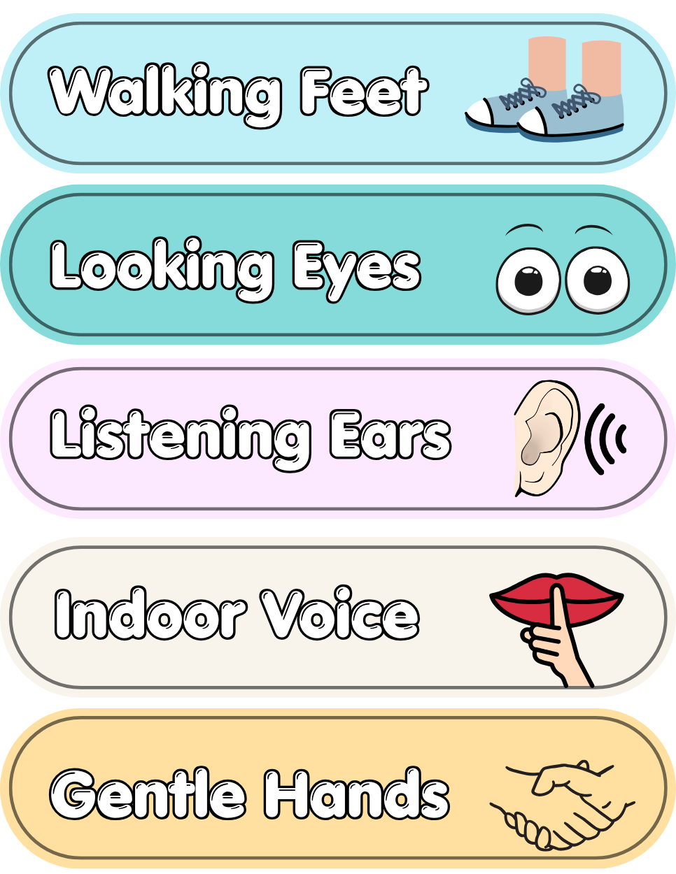 Classroom Classroom Rules Visuals