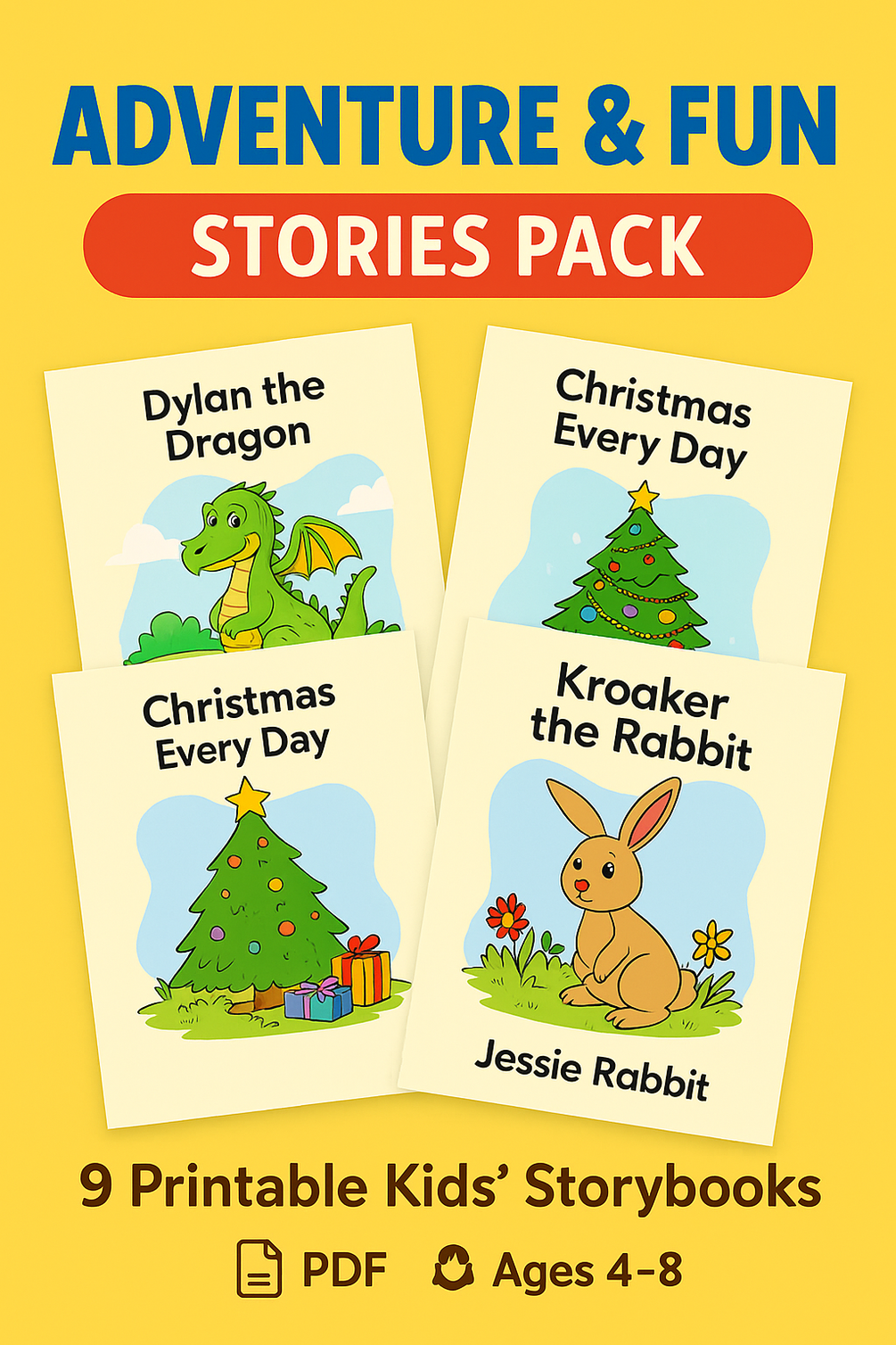 Magical Storytime Bundle – 9 Fun & Festive Short Stories for Kids