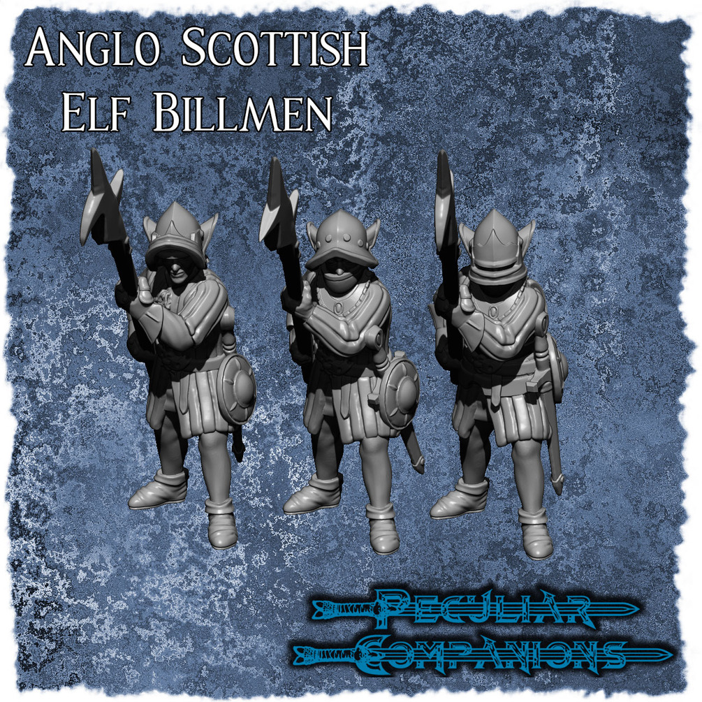 Anglo Scottish Elf Billmen (Peculiar Companions)