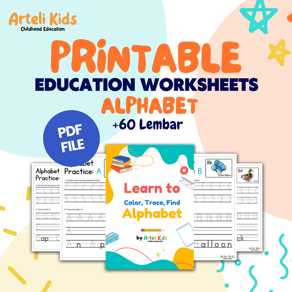 Printable Worksheet Alphabet - Color, Trace, Find | Kids Educational ...
