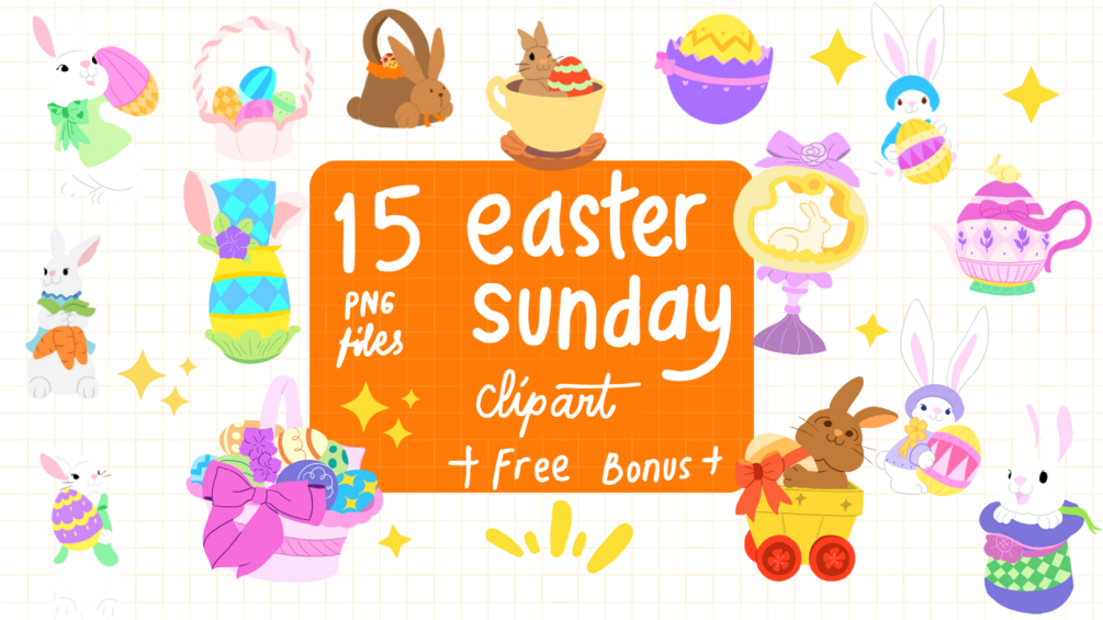 Sticker Goodnotes | PNG Clipart Easter Cute