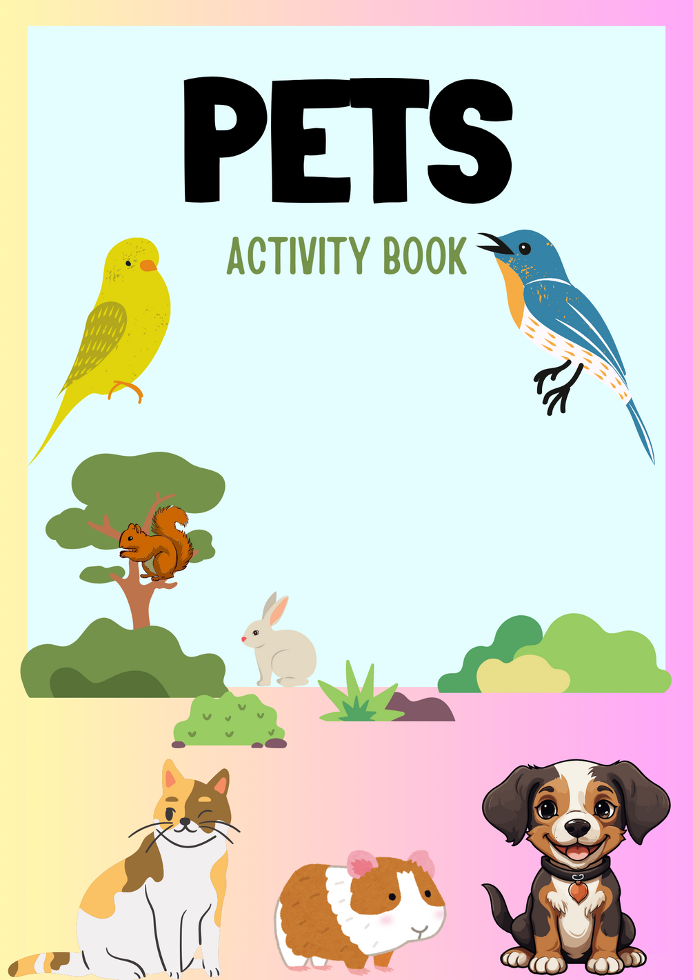 The Ultimate Pets Activity Book Fun and Learning in Colorful Cartoon ...